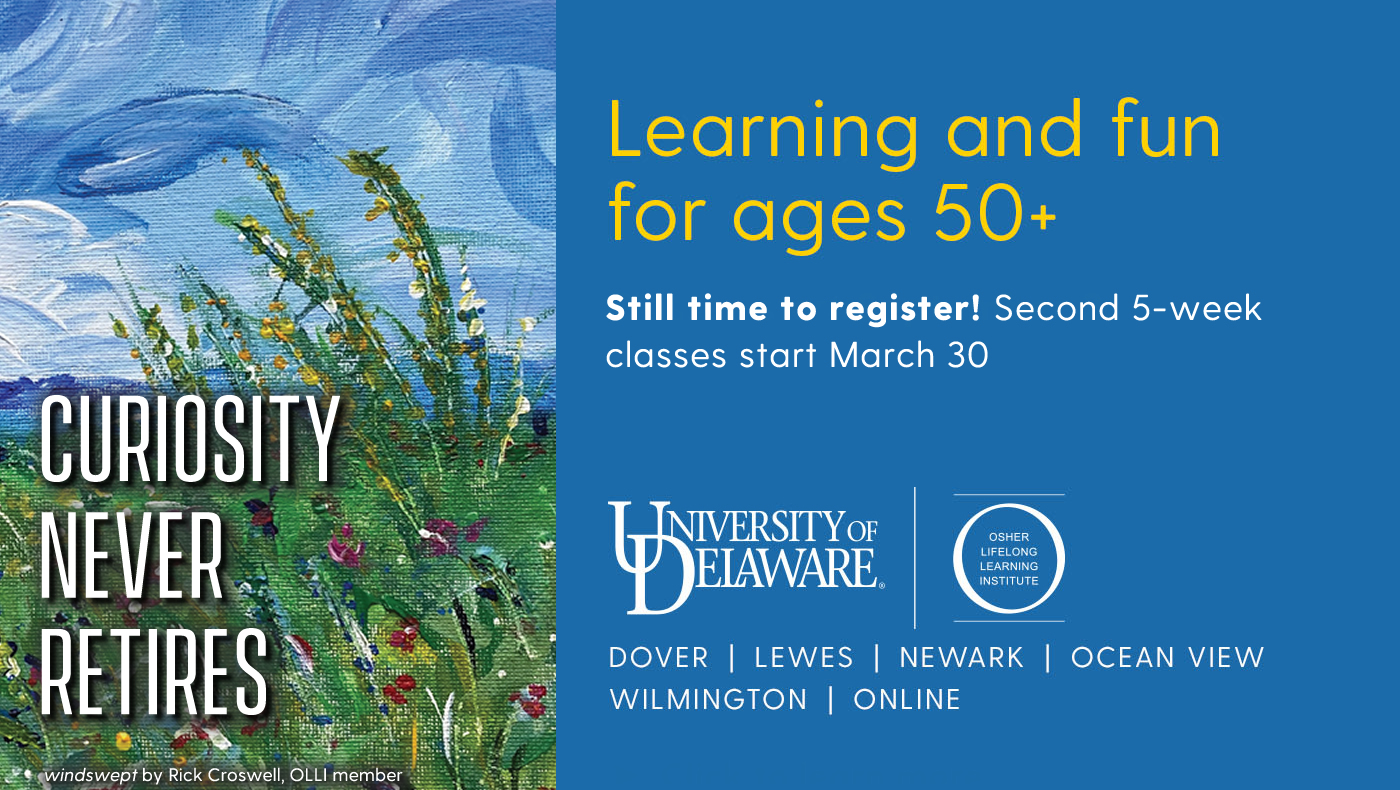 Still time to register for 5-week classes! - Osher Lifelong Learning ...